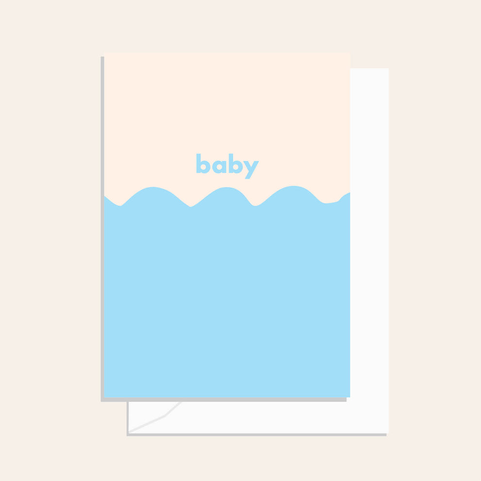 Wavy Baby Blue – Elm Paper Wholesale